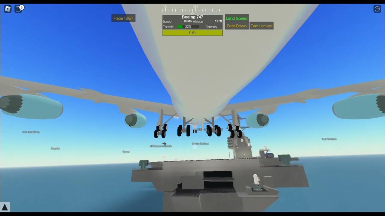 Landing Big planes on aircraft carrier! (Ptfs) - YouTube