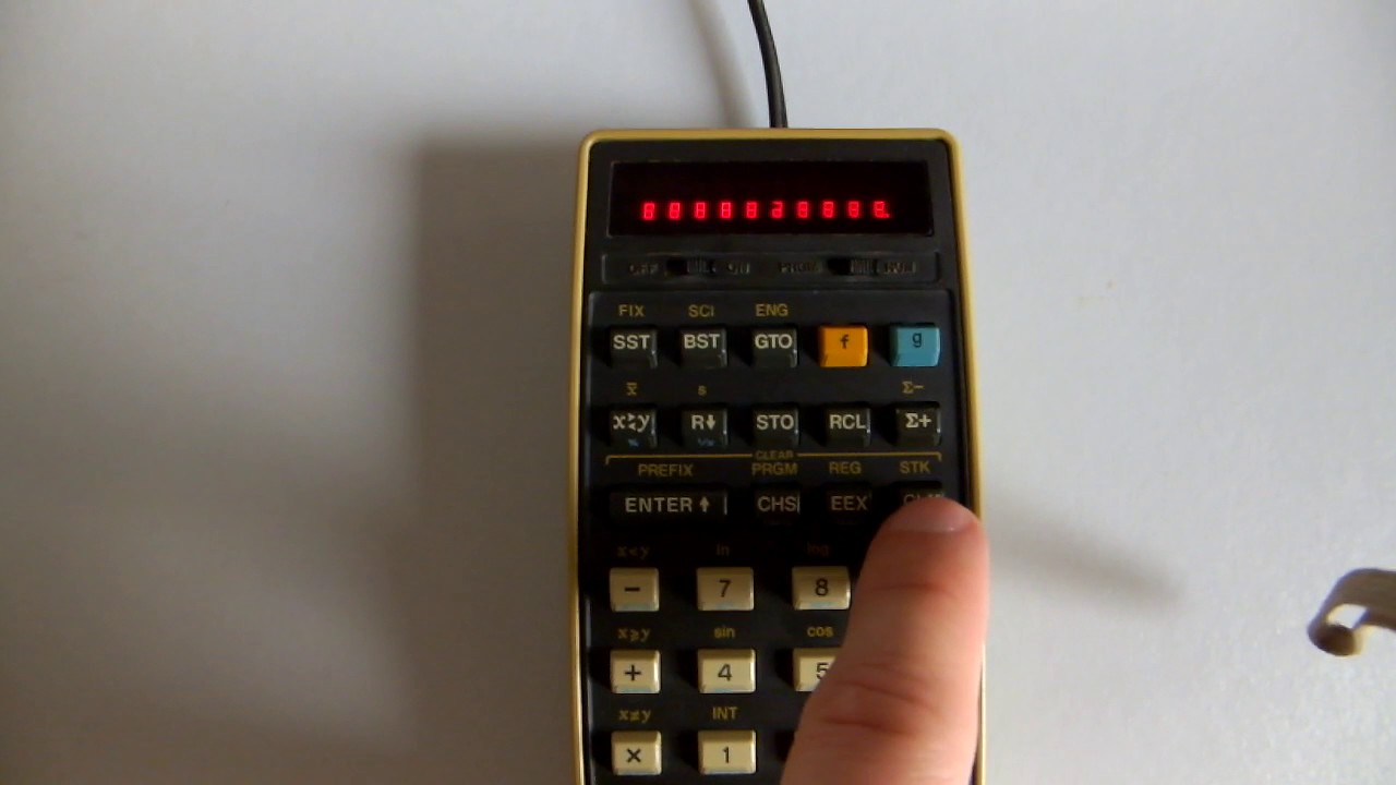 Hewlett Packard HP 25 - YouTube