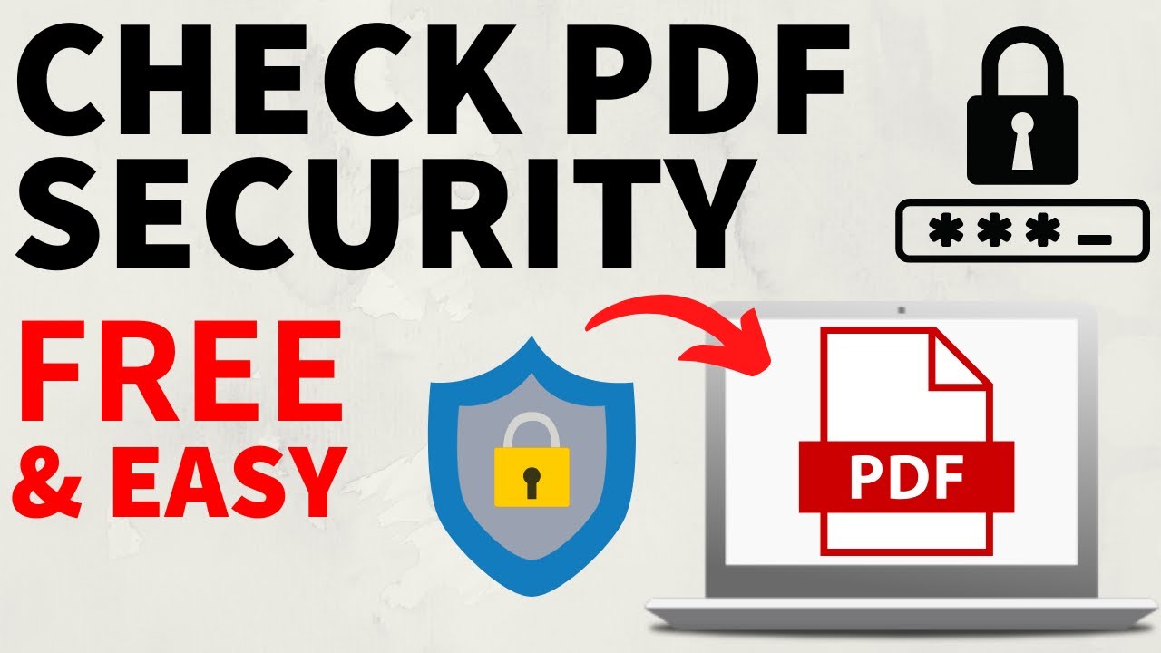 How to Check PDF File Security - Check if PDF has Password & Encryption - YouTube