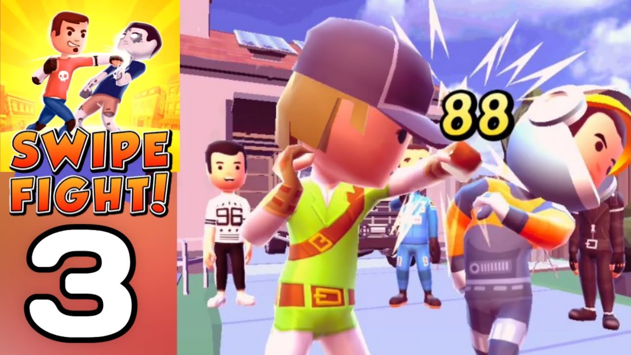 Swipe Fight | Level 36-55 (gameplay android) Part 3 - YouTube