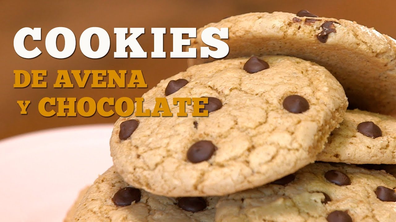 Las auténticas COOKIES de avena y chocolate americanas - YouTube