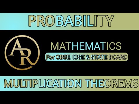 probability class 12 || multiplication theorem on probability class 12 ...