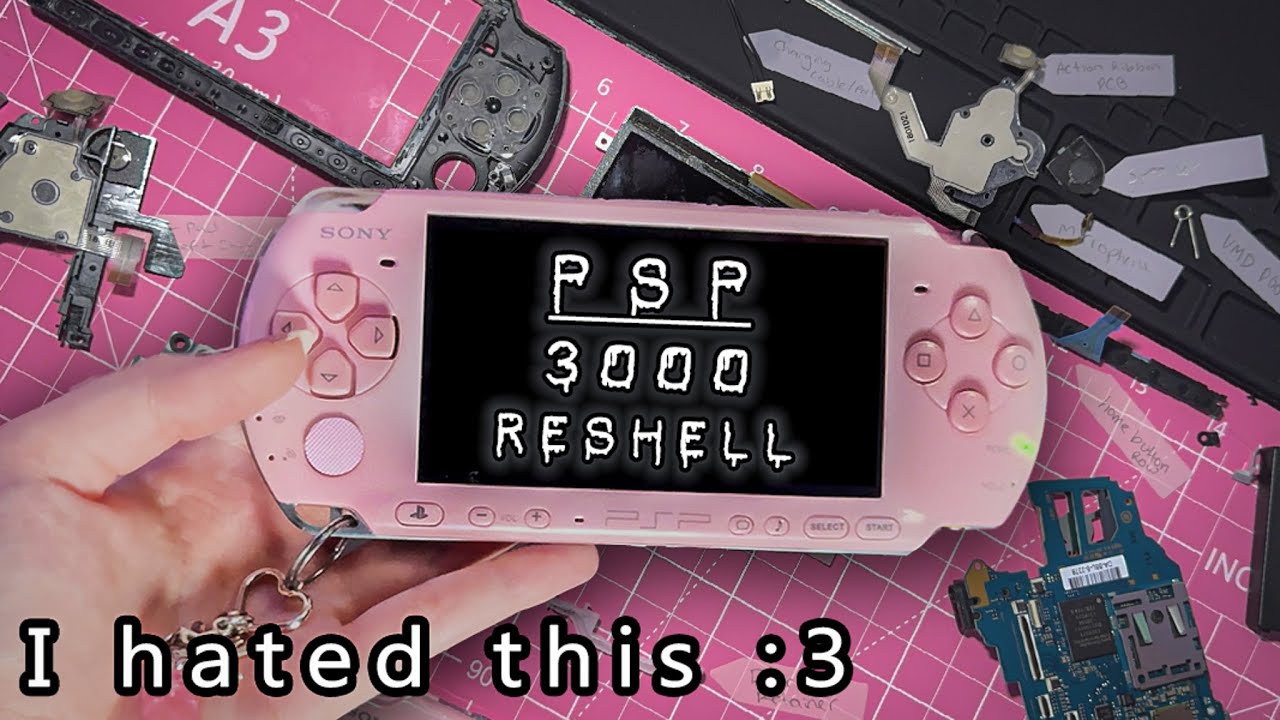 PSP 3000 Complete-ish Reshell🌸🥲 - YouTube