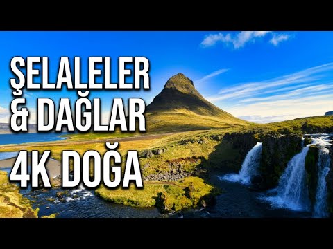 Drone ile Doğa Manzaraları | Şelaleler, Dağlar ve Ormanlar (4K) Manzara videoları #nature #şelale