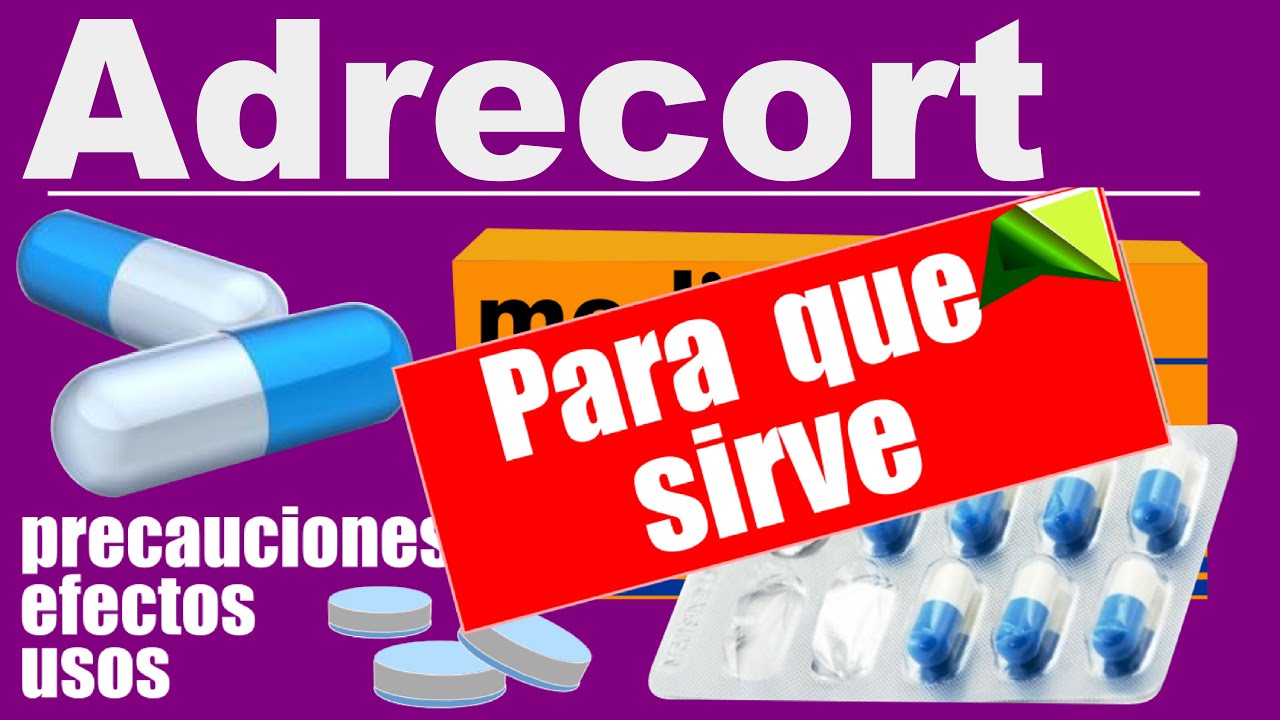 ADRECORT artritis dolor inflamacion para que sirve precauciones - YouTube