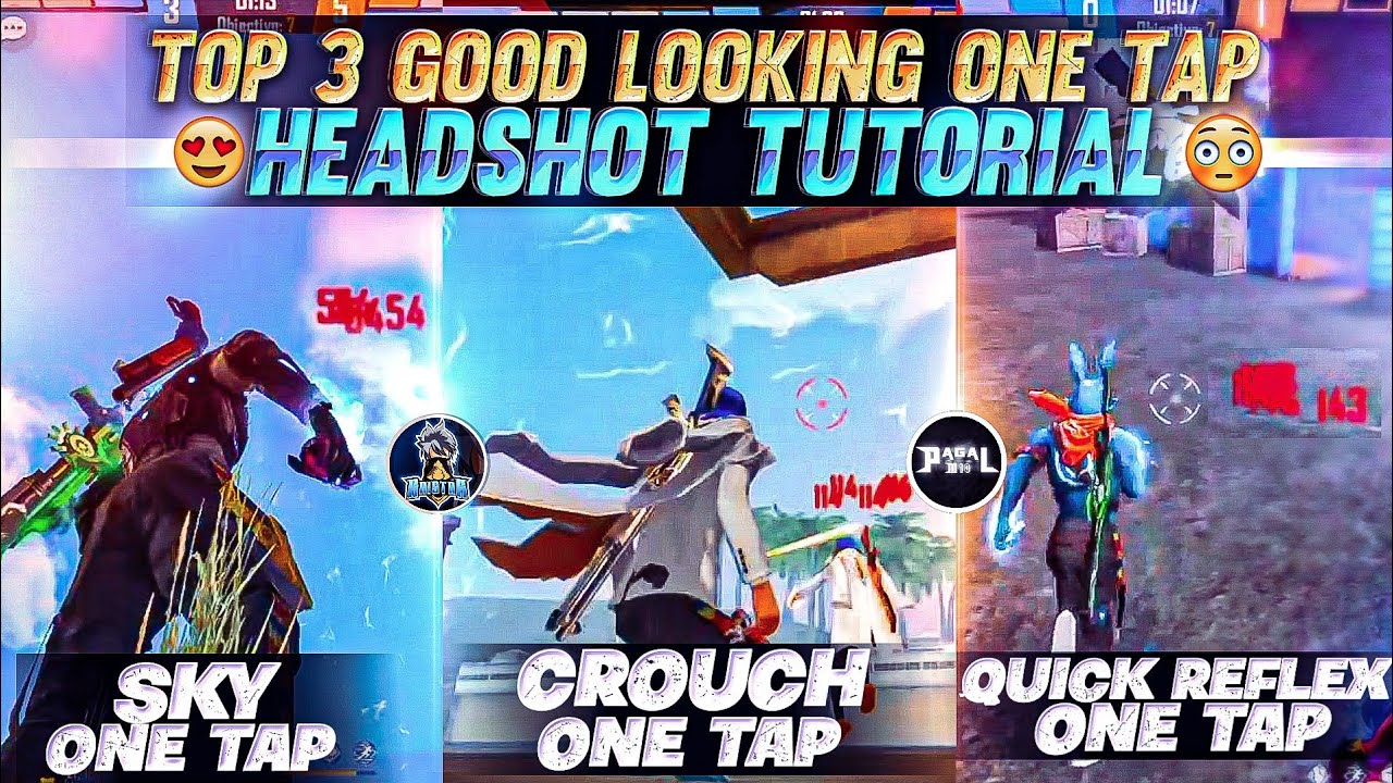 Tutorial - Top 5 Good Looking ONETAP Headshot Like Legends 🔥😳 | New One ...