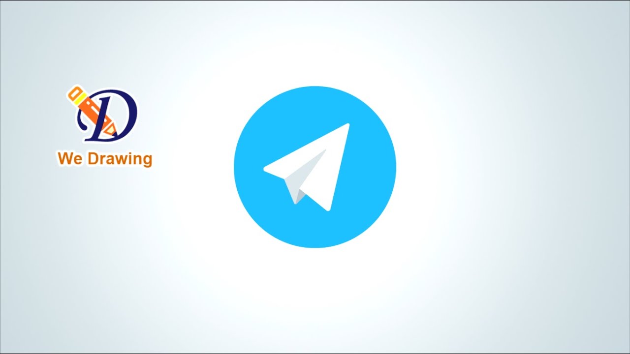 How To Draw Telegram Logo Or App Icon | We Drawing - We Drawing Channel ...