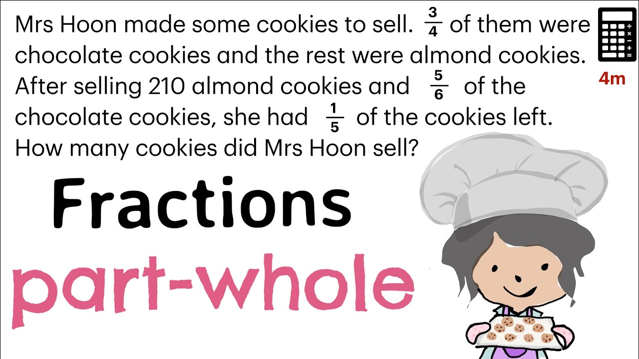 P5/6 Fractions Word Problems with Bar Model (3) - YouTube