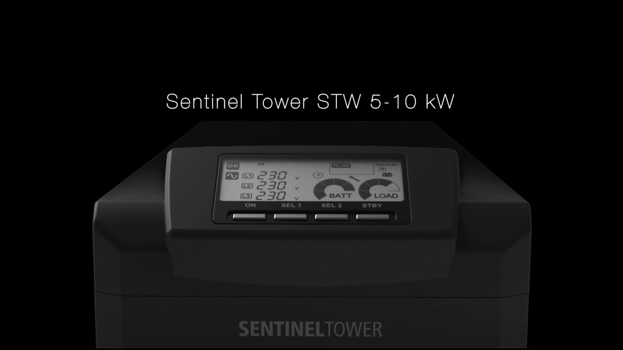 Riello UPS Sentinel Tower STW - YouTube