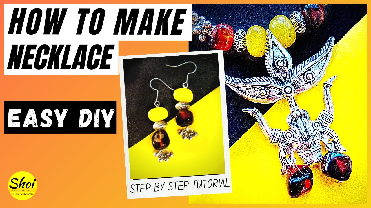 How To Make Necklace at Home || DIY Handmade Necklace Making - YouTube