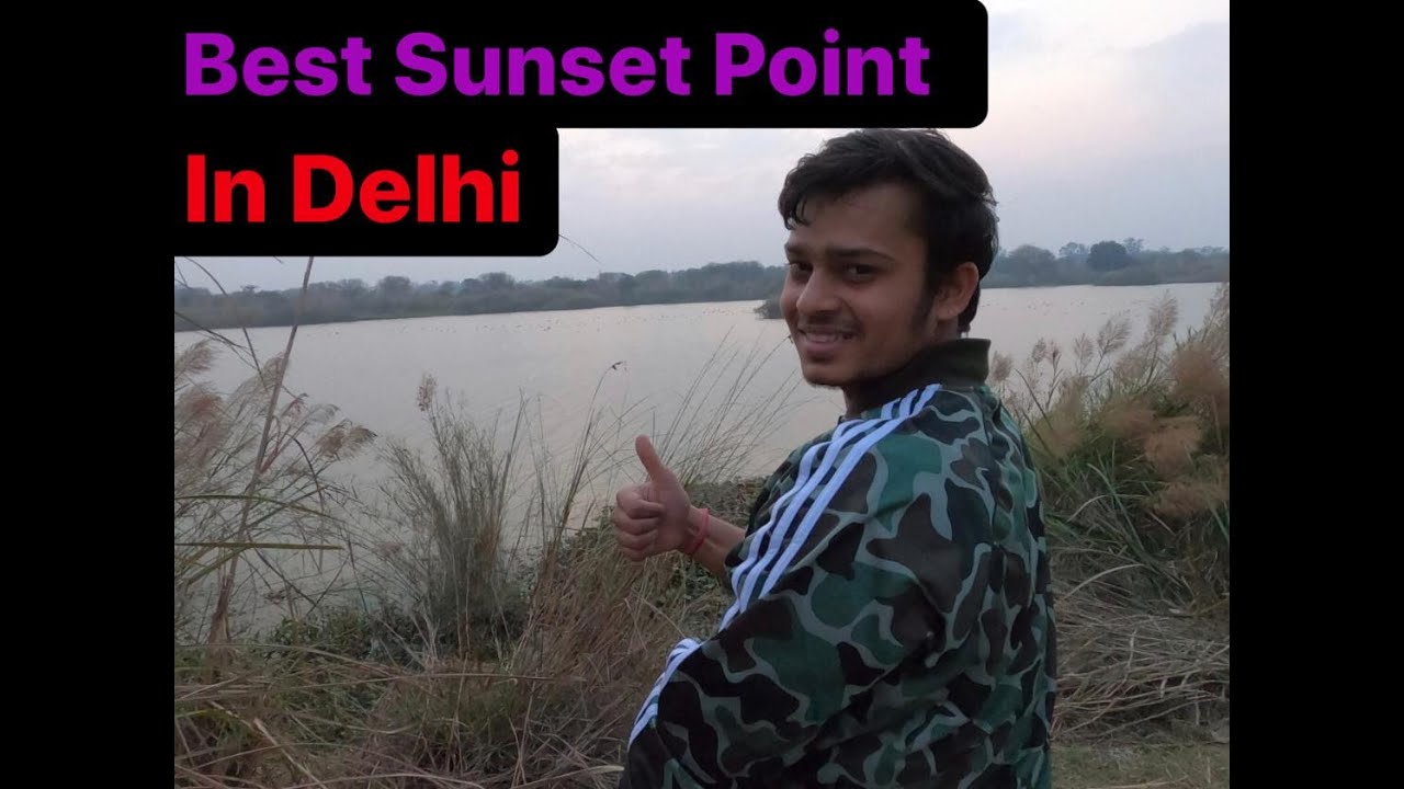 Best Sunset Point in Delhi - Yamuna Biodiversity Park - YouTube