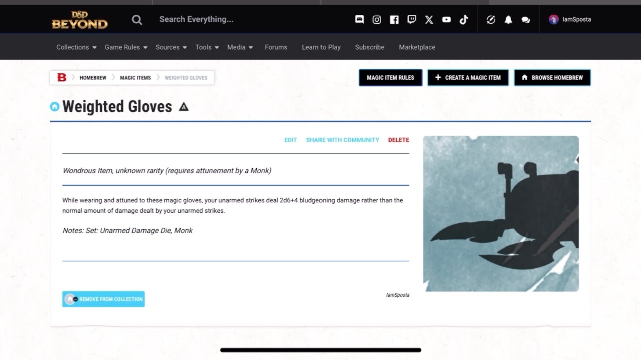 Modifying Unarmed Strike Damage with a Magic Item on DDB. - YouTube