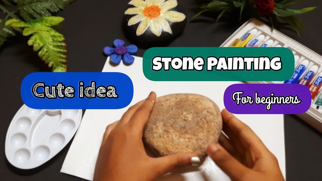 Stone Painting || Easy stone painting for beginners || ♡Cute idea ...