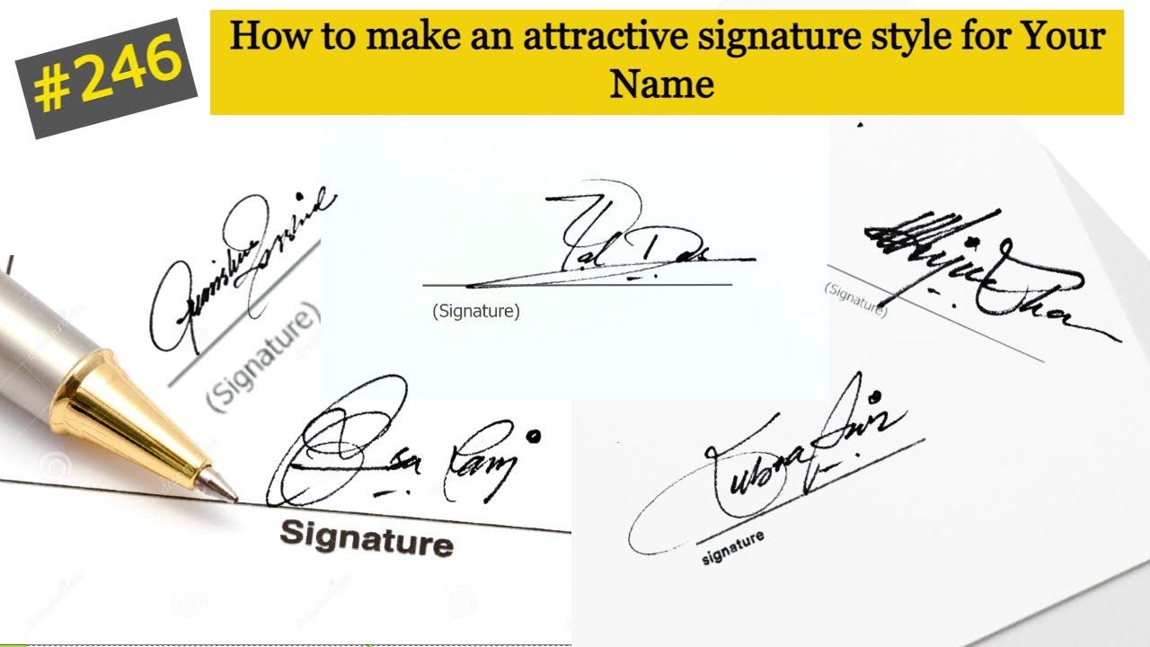 Signature style of my name || How to make signature style of my name ...