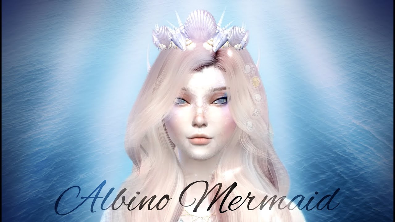 Sims 4 CAS - Albino Mermaid - YouTube