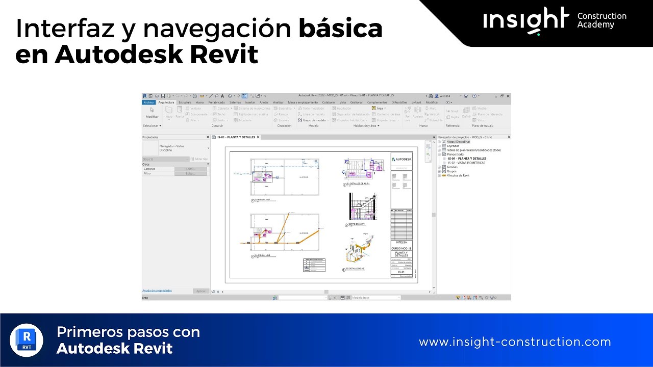 S10 Interfaz y navegación básica en Revit - YouTube
