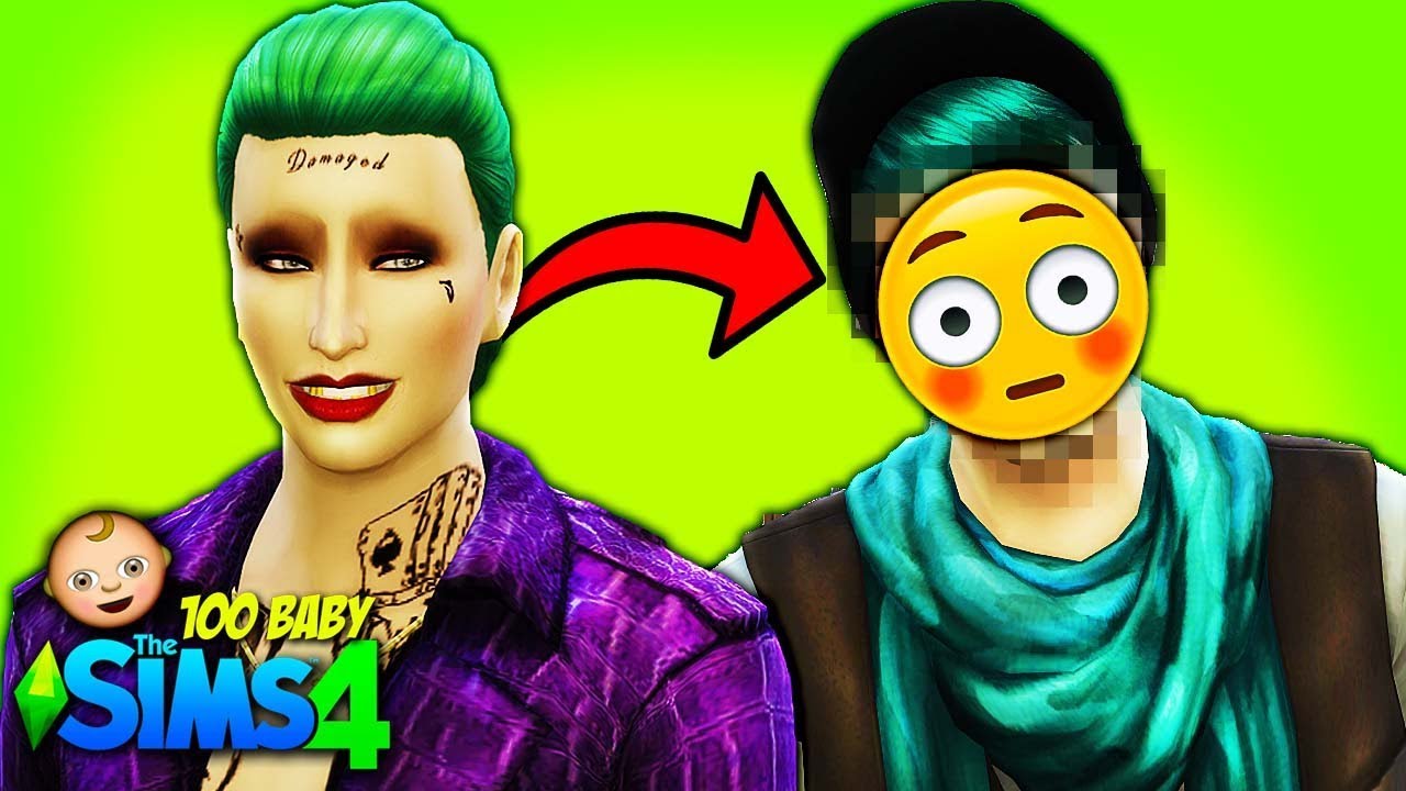 🤡JOKER JR GETS OLD?! ️ The Sims 4: 100 Baby Challenge HARLEY QUINN AND ...
