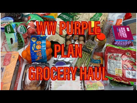 WW PURPLE PLAN GROCERY HAUL - YouTube