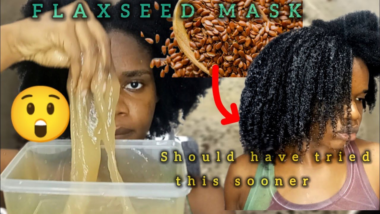 I tried flaxseed mask for the first time | strengthening and anti ...