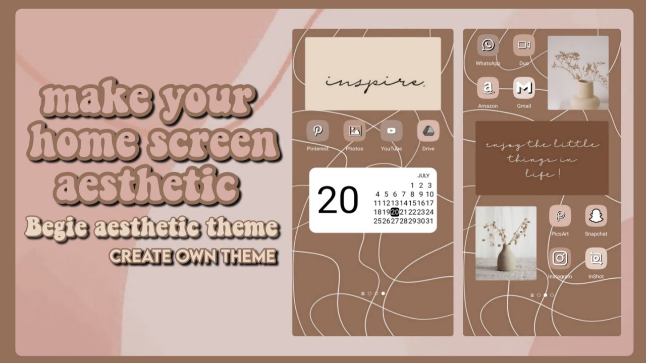 Create your own home screen theme || Skyvmilky - YouTube