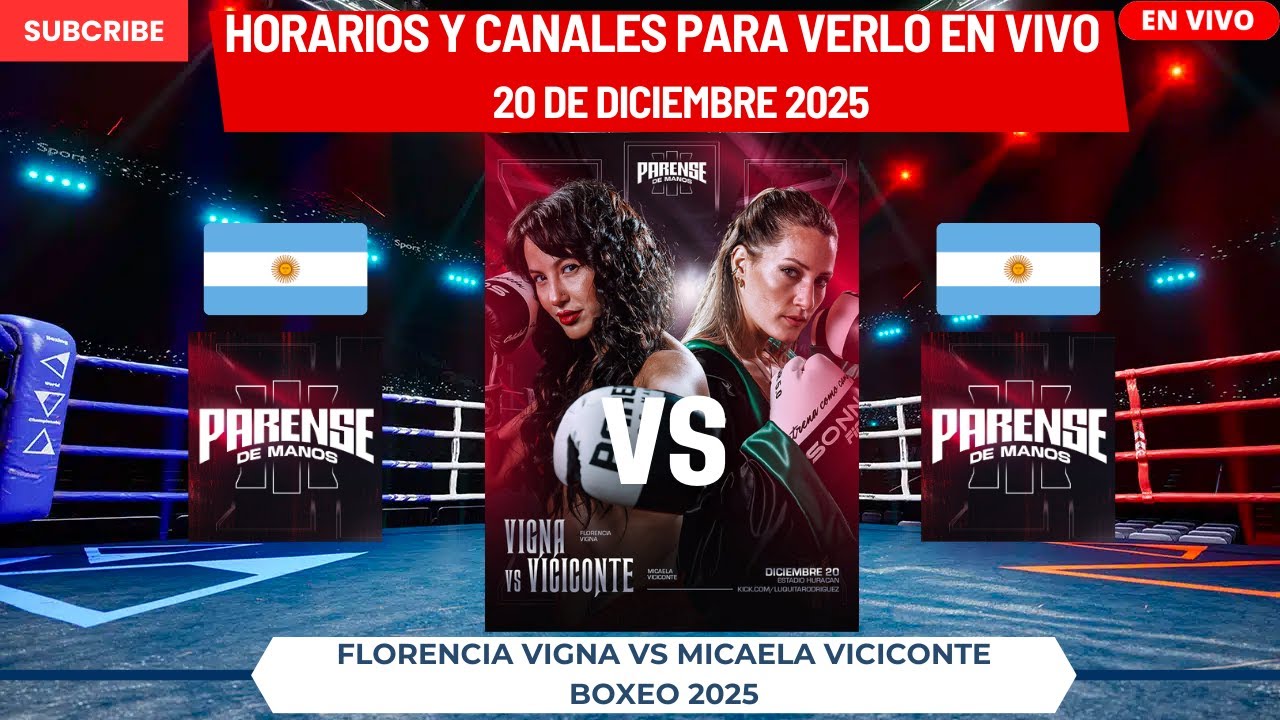 🚨BOXEO🚨Florencia Vigna vs Micaela Viciconte🥊Dónde Ver La Pelea EN VIVO ...