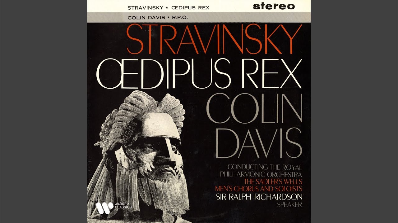 Œdipus rex, Act I: "The Version of Œdipus rex Which You Are About to ...