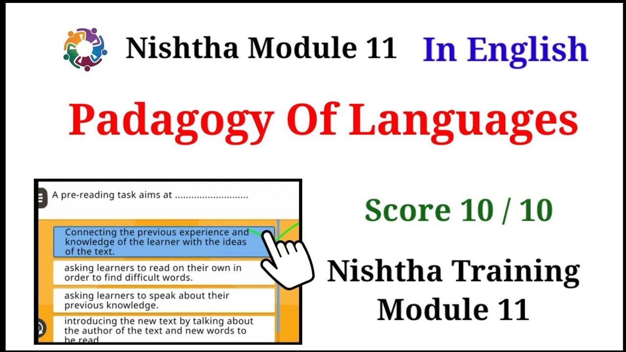 Nishtha Module 11 Answers | Module 11 Quiz Answers | Module 11 Answers ...