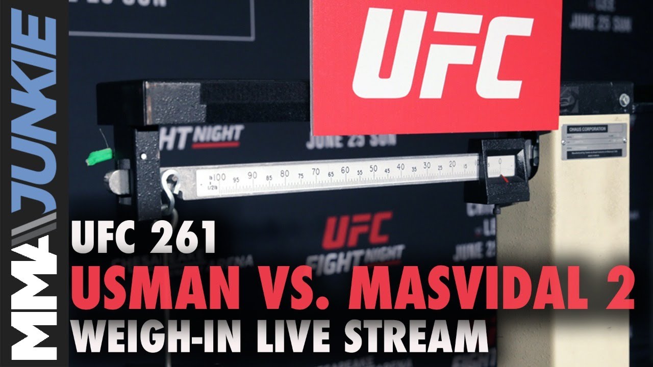 UFC 261 official weigh-in live stream - YouTube
