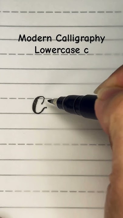 Lowercase c calligraphy using Tombow brush pen #alphabet #calligraphy # ...