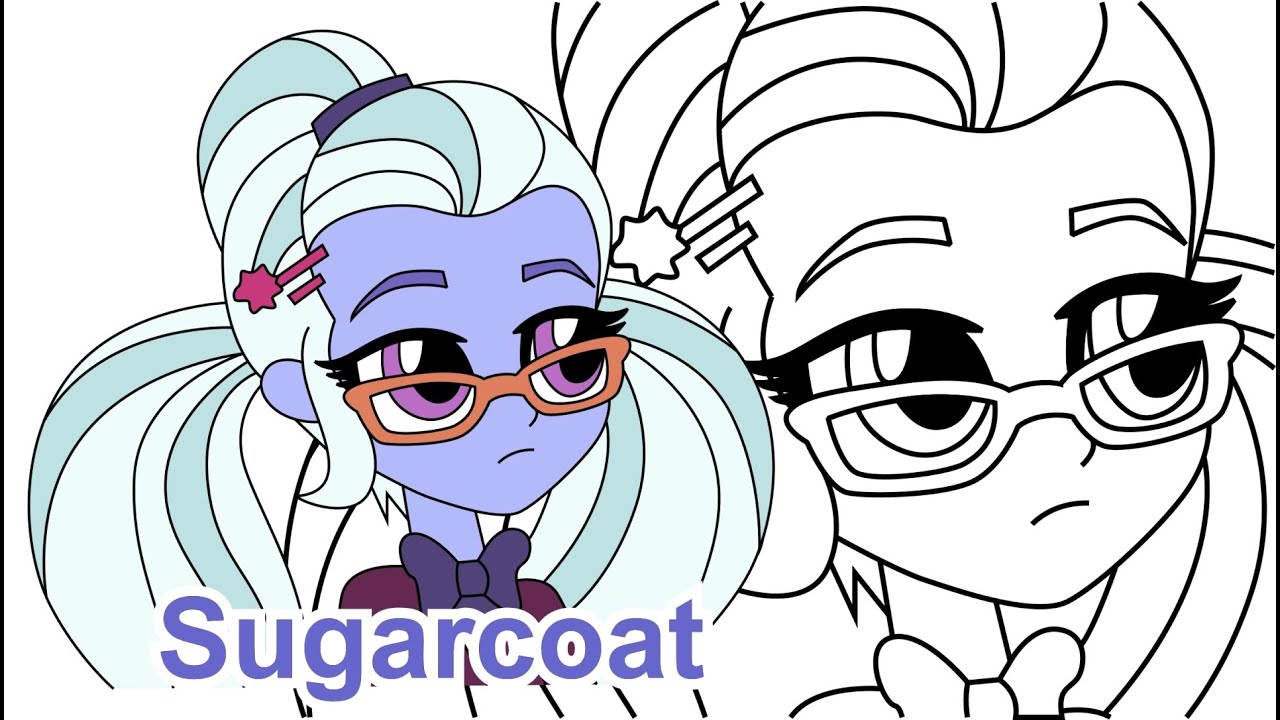 How to draw Sugarcoat Friendship Games MLP Equestria Girls step by step ...