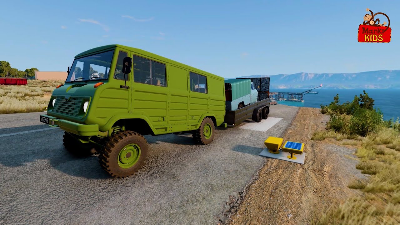 Trucks VS Gravity - Tug of war. BeamNG Drive - YouTube