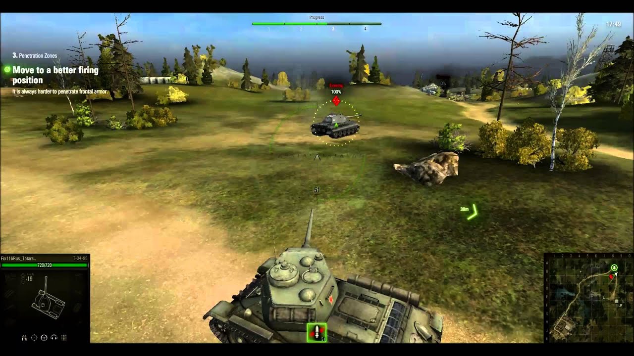 Прохождение обучения в WoT[Europe]. - YouTube