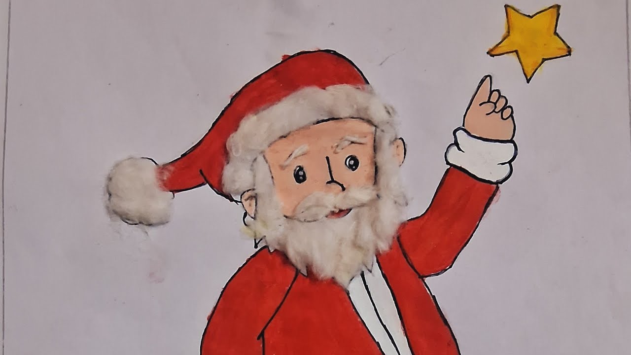 HOW to draw santa claus🎅🎅 drawing|Christmas Drawing|santaclaus 🎅drawing ...