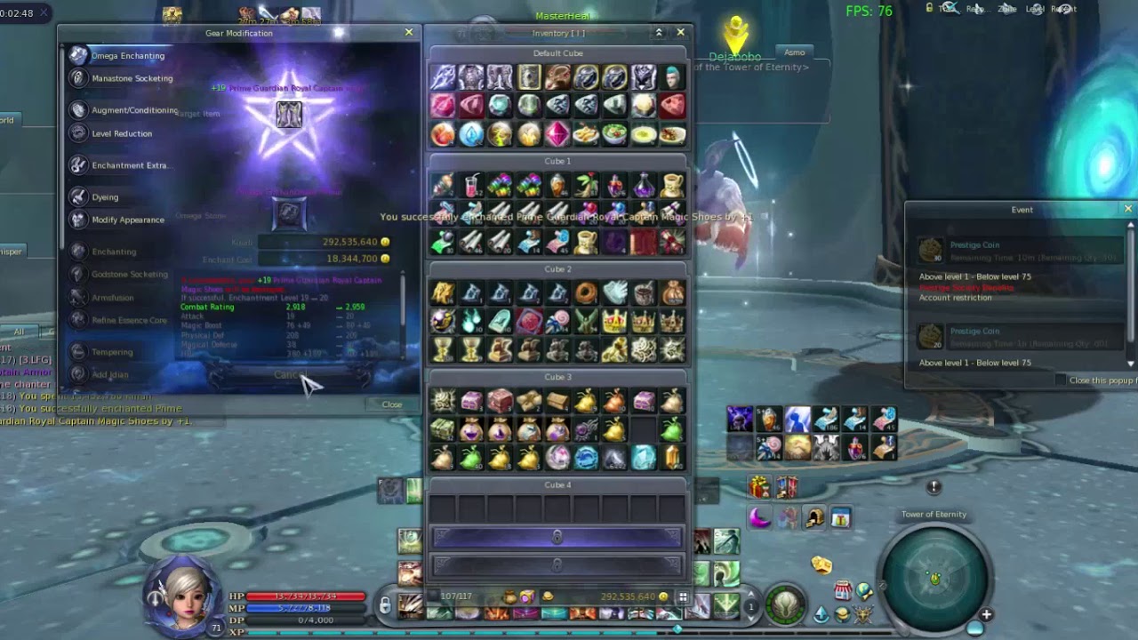 AION NA Enchant Armor + 20 ( Abyss Gare ) - YouTube