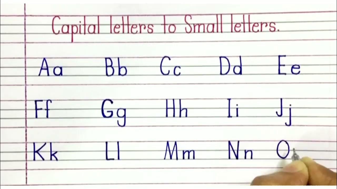 Aa to Zz Alphabets writing || Capital letters to Small letters || - YouTube