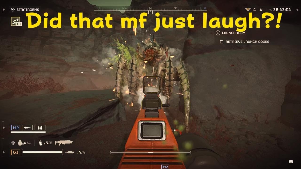 HELLDIVERS 2 Immortal Stalker Chase - YouTube