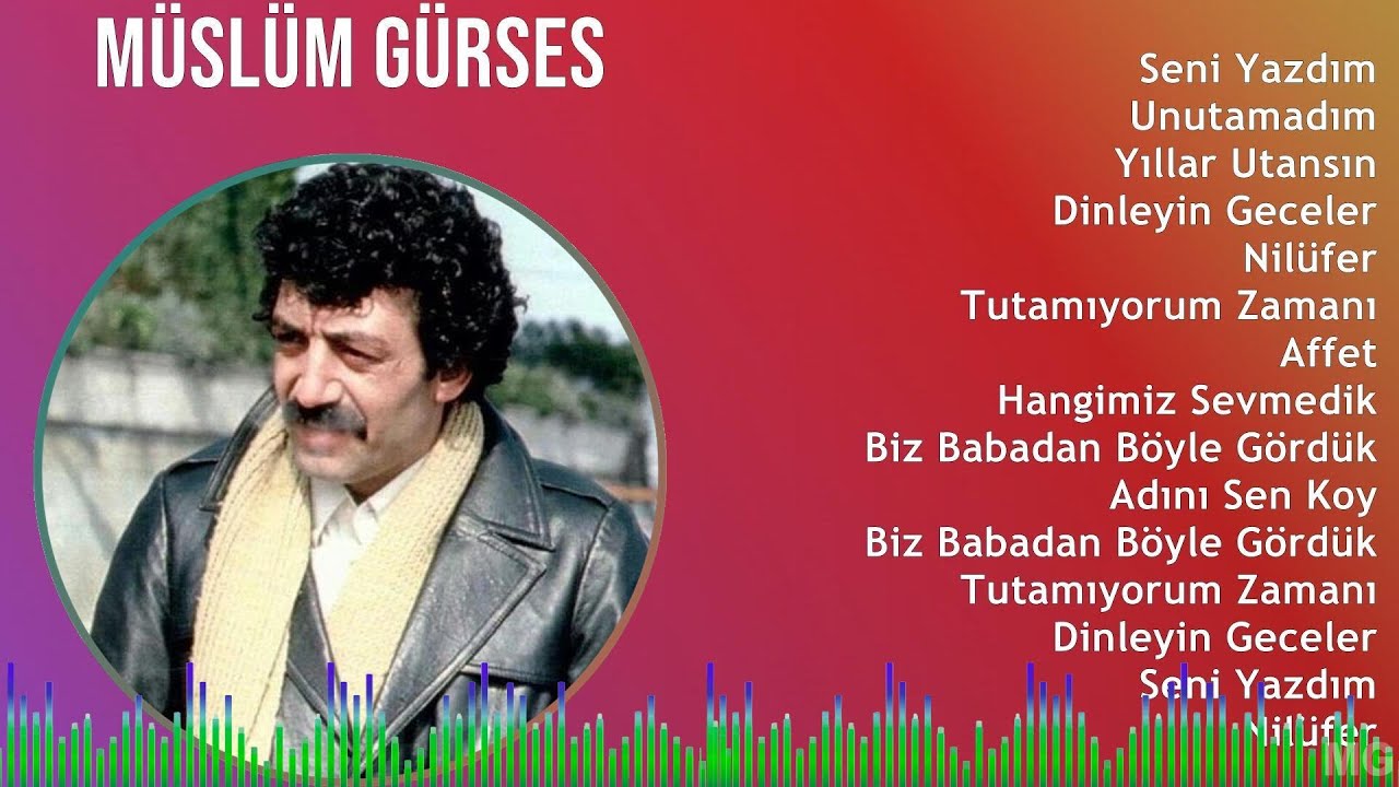 Müslüm Gürses 2024 MIX Favorite Songs - Seni Yazdım, Unutamadım, Yıllar ...