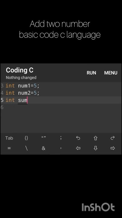 C Language Basic Code Programming C C Java Pythan Apnacollege Educational Mobilecoding