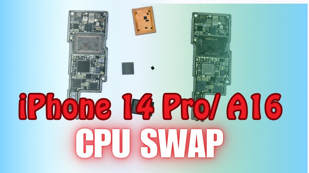 iPhone 14 Pro A16 SoC SWAP Between Two Motherboard | A16 CPU SWAP ...