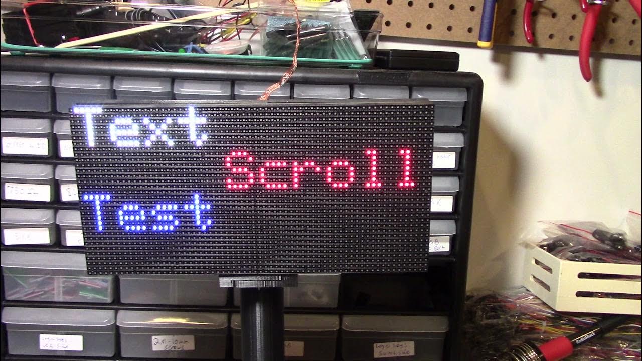 Dot Matrix Software Scroll Demonstration - YouTube