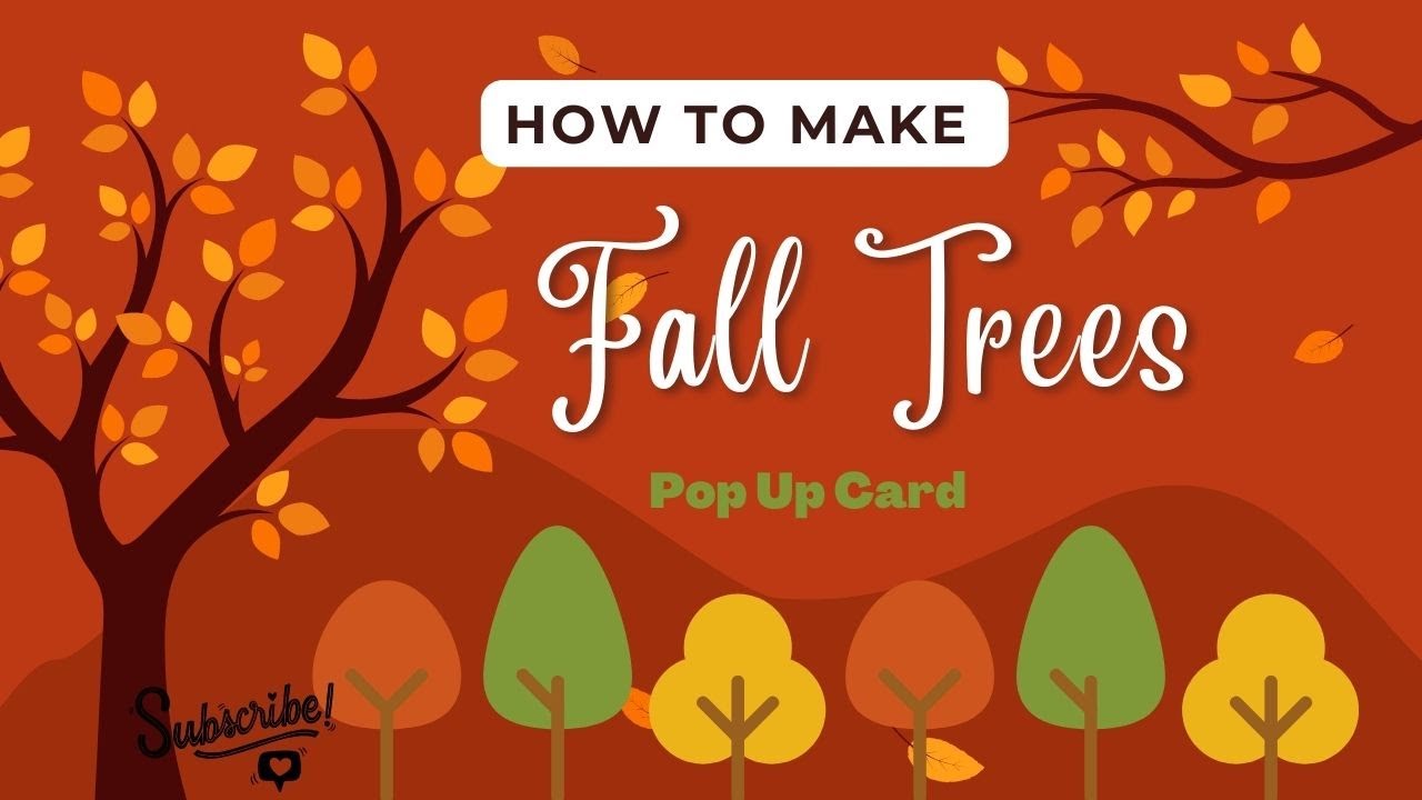 Pop Up Card - Four Tree Pop Up Card!! Cricut - DIY - YouTube