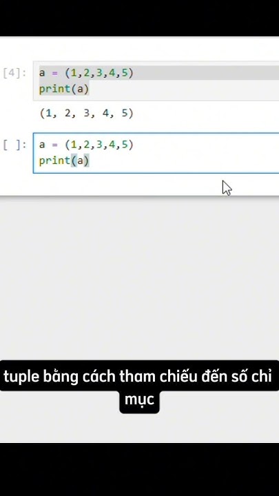 tuple trong python - YouTube