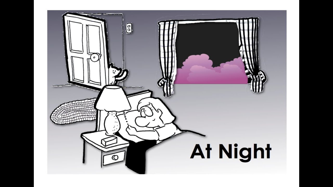 At Night | Adverbs of Frequency | Easy English Conversation Practice ...