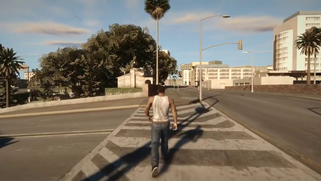 GTA SA - IV GRAPHIC [GTA SA GTA 4 Graphics and textures mod] - YouTube