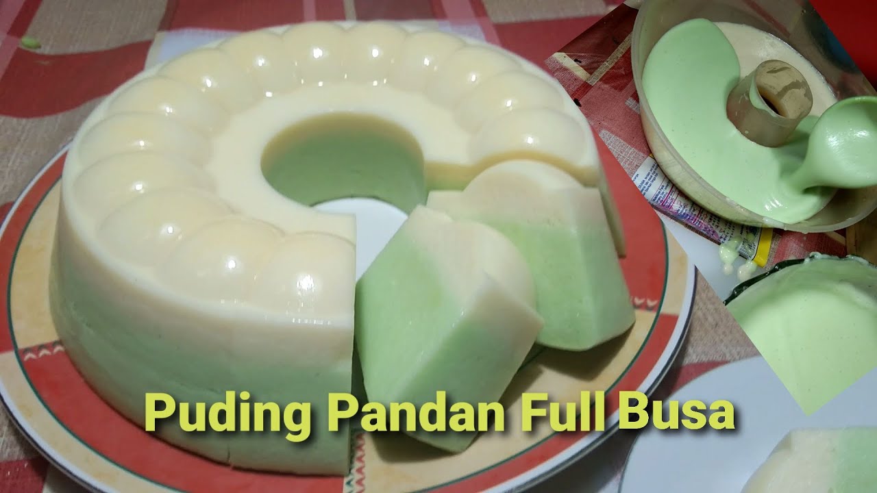 Puding Pandan Susu Full Busa - YouTube