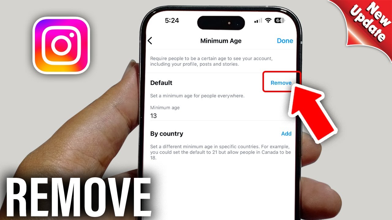How to Remove Minimum Age Restriction on Instagram (New Features) - YouTube