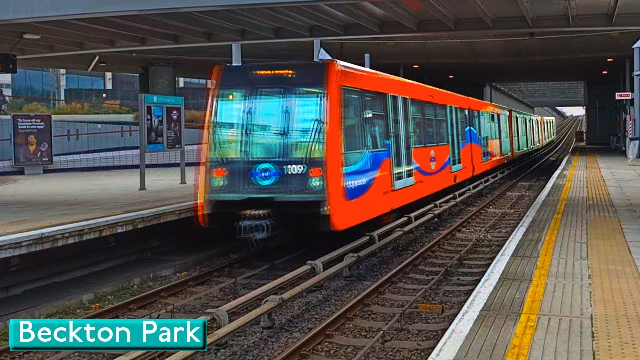 Beckton Park : London DLR ( B2K - B07 Stock ) - YouTube