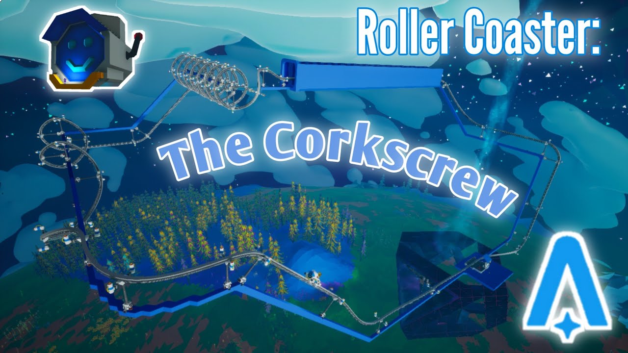 The Corkscrew - Astroneer Roller Coaster - YouTube
