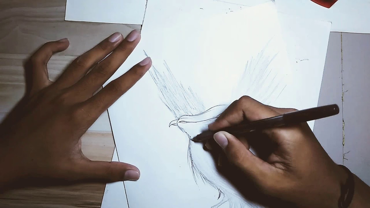 How to drawing manuk - YouTube