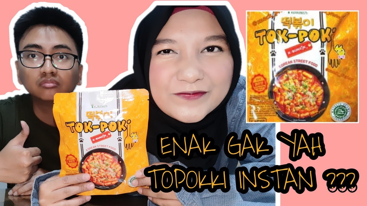 NYOBAIN TOK-POKI INSTAN SEENAK APA YAH ??? || REVIEW MAKANAN KOREA YANG ...